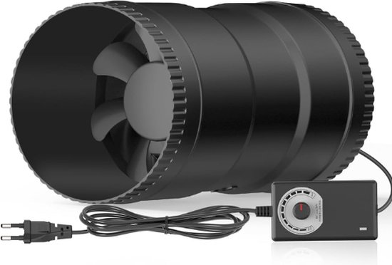 TADES® Buisventilator - Afzuiging Badkamer - Buisventilator 100mm ...