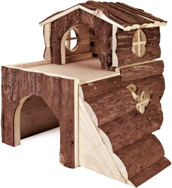 Natural Living Bjork House 31 × 28 × 29 cm bruin - Huisjes voor kleine ...