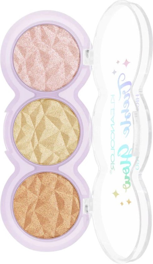 Kleancolor Treble Glow Highlighter Trio - 01 - Pinky Moon - Highlighter ...