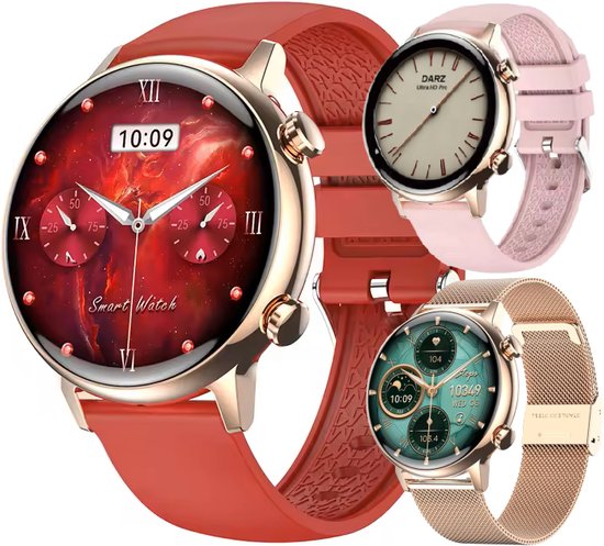 DARZ Ultra HD Pro Smartwatch - Smartwatch Dames - HD Touchscreen ...