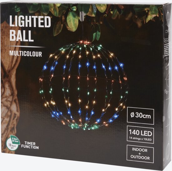 Lichtbol multicolour LED - Voor binnen en buiten - 140 ledlampjes - 30 ...