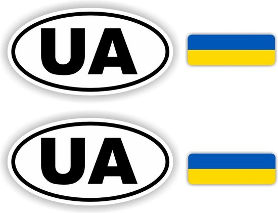 UA, Oekraïne auto sticker set | bol