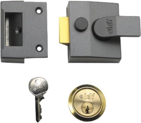 Deadlocking Night Latch - 40mm Rear Brass Finish - High Security ...
