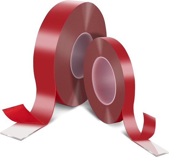 Dubbelzijdige Tape 10 Meter Transparant - Brede Acryl Tape 2 mm Dik | bol