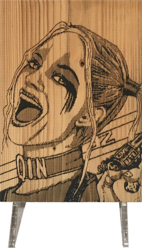 CharredArt - Houten Bord Harley Quinn | Hout kunst - Batman ...