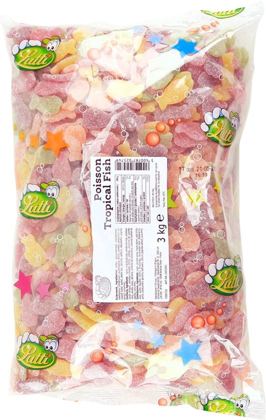 Lutti Tropische Visjes - Snoep - 3kg | bol