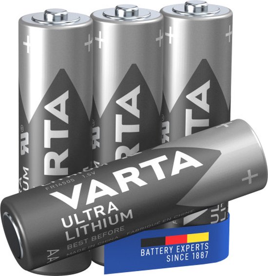 Varta Ultra Lithium AA Batterijen - 4 stuks | bol