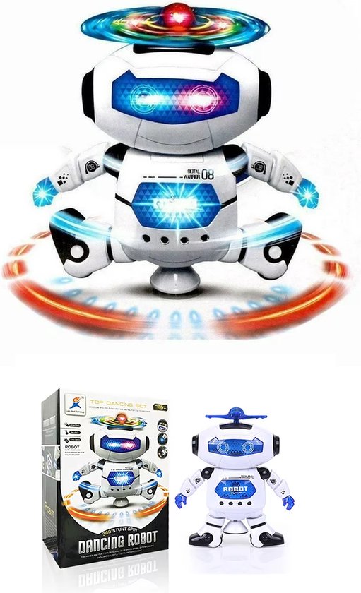Dancing Robot - speelgoedrobot - draaiende propeller - beweegt, maakt ...
