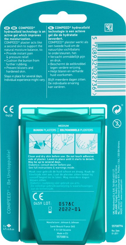 Compeed Eeltplekken Medium - 6 stuks - Eeltpleister | bol