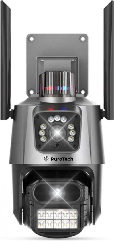 PuroTech Beveiligingscamera ULTRA - Buiten camera met nachtzicht - Outdoorcamera met... | bol
