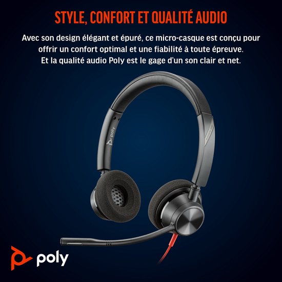Poly Blackwire 3320 USB-C Stereo Headset | bol