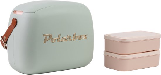 Polarbox CoolerBag Matcha 6L - Koelbox met lunchboxen - Stijlvol ...