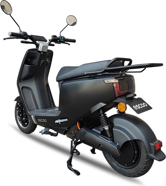 ESCOO Cida Mat Zwart - Elektrische scooter/brommer - 25-45km/h - 650W ...