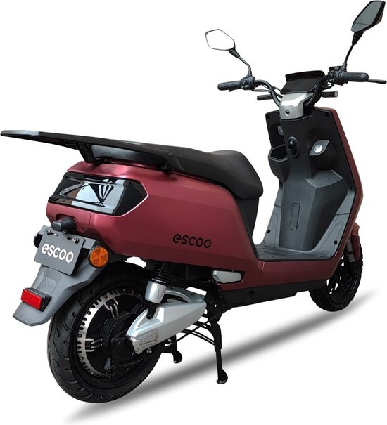 ESCOO Ronda Wine Red - Elektrische scooter/brommer - 45km/h - 2000W ...