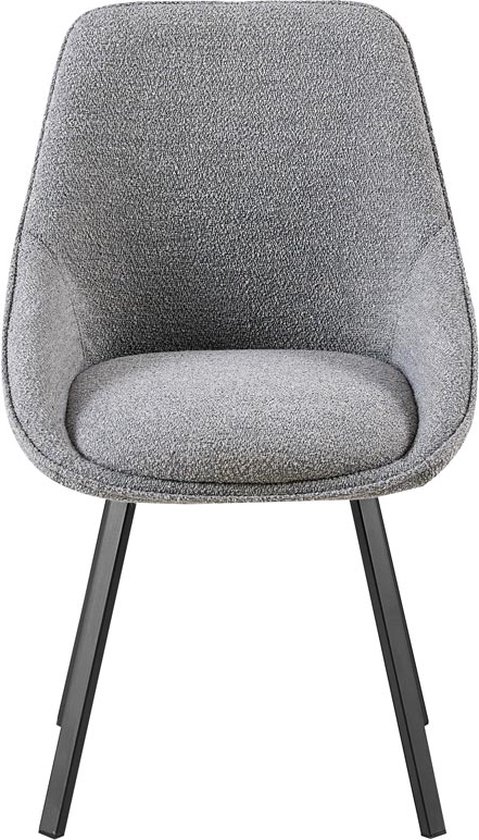 2x Eetkamerstoelen - Set van 2 - Stoelen - Dean - Draaibaar - Boucle ...
