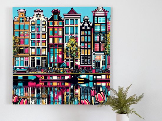 Pop art amsterdam schilderij | Amsterdamse pop art expressie: bruisende ...