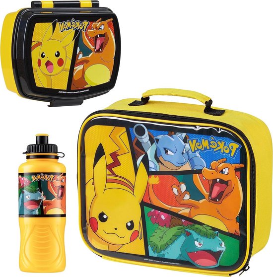 3-delige Pokemon Kids Lunch Box Set - Geïsoleerde Lunch Tas en Snack ...