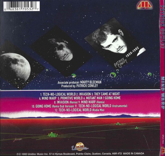Patrick Cowley Mind Warp - 1xCD album met They Came At Night - 1990 | bol
