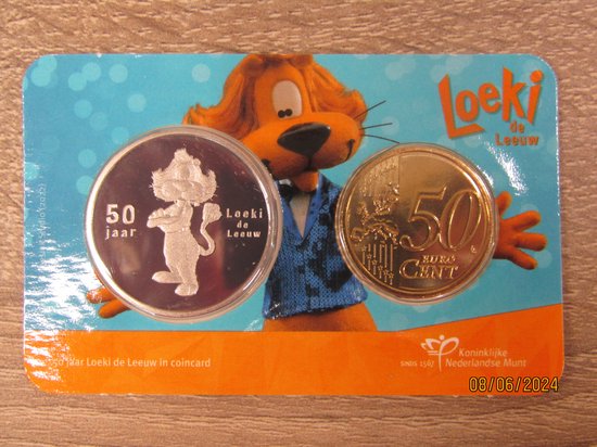 KNM Loeki de Leeuw Coincard - 50 cent munt Nederland 2022 | bol