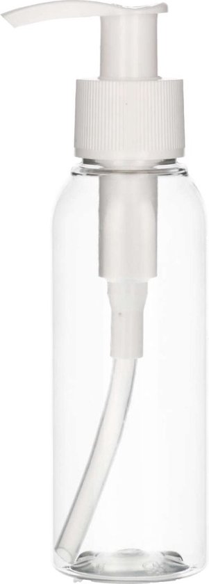 6x Plastic Fles 100 ml Dispenserpomp - Basic Round - PET Kunststof BPA ...