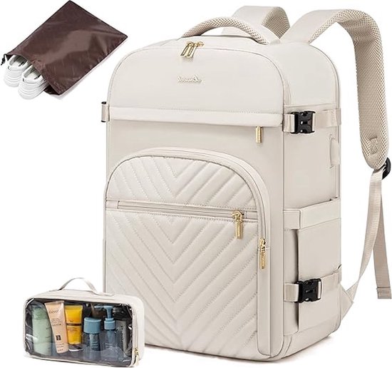 Reisrugzak dames Super Grote Handbagage, Luxe rugzak, vliegtuig ...