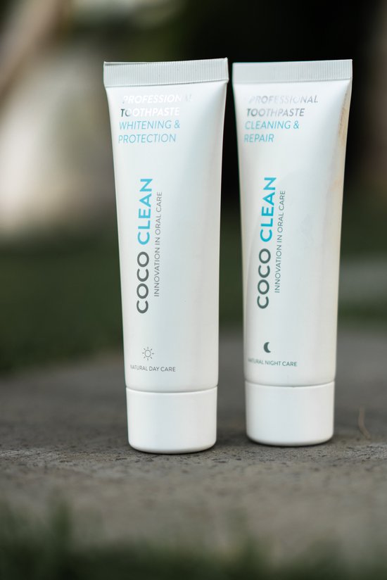 Coco Clean Day & Night Toothpaste - Tandpasta - Tandpasta Whitening | bol
