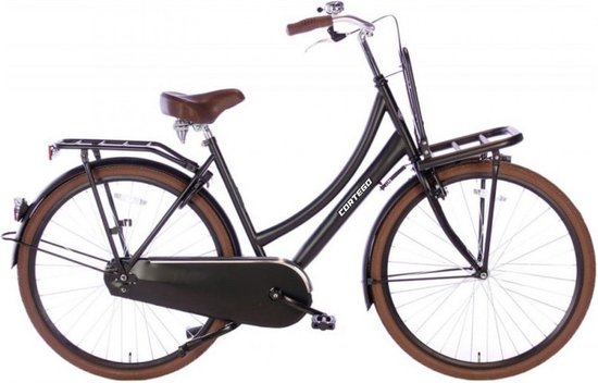Cortego Cargo Damesfiets 28 Inch Mat-Zwart - Stadsfiets ...