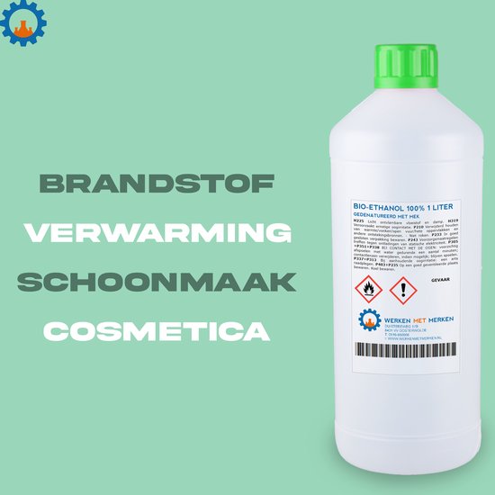 Bio-Ethanol 99% - Doos, 4 x 1 liter - Bio brandstof | bol