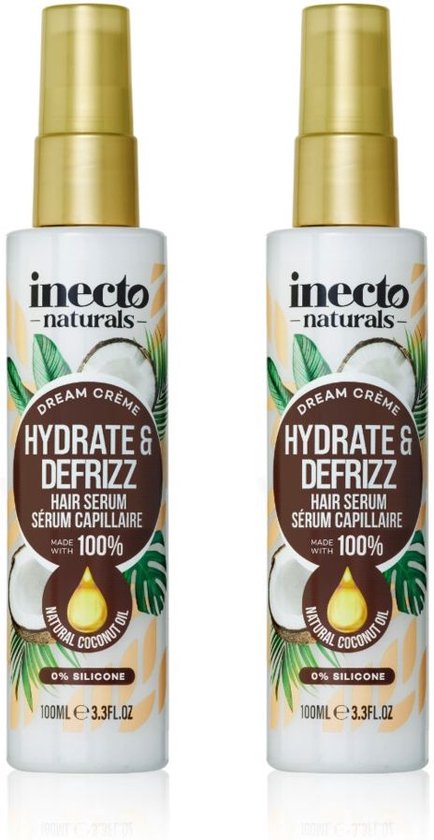 INECTO NATURALS - Hair Serum Dream Crème Coconut - 2 Pak | bol