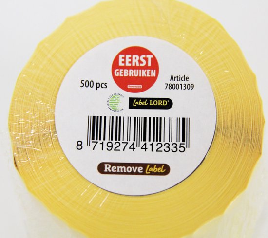 LabelLord | HACCP Stickers | Remove Label | Eerst Gebruiken dia 50mm ...