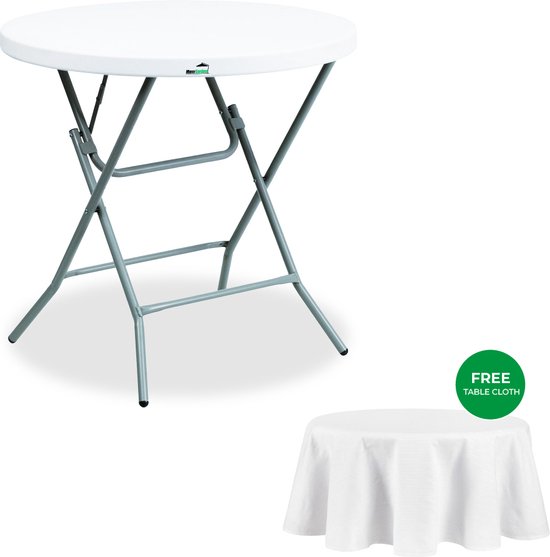 MaxxGarden Vouwtafel - Opvouwbare ronde tuin tafel - Klaptafel ...