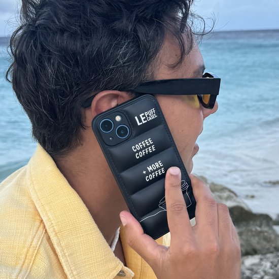 Le Puff Cases – Puffer Case Hoesje in Zwart – Phone Case - Hoesje ...