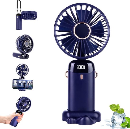 Content in HTML - Hand Fan 5000mAh Mini Fan USB Fan - 5 Snelheden ...