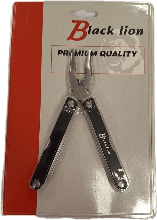 Multitool Black Lion Medium zwart handvat 14 functies | bol