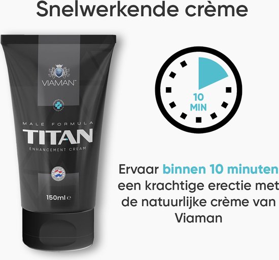 Viaman Titan - Erectiecrème - Helpt tegen impotentie - Natuurlijke ...