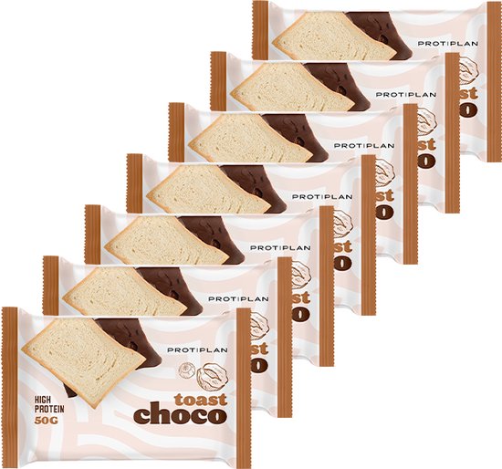 Protiplan | Protein Toast Choco | 7 stuks | 7 x 50 gram ...