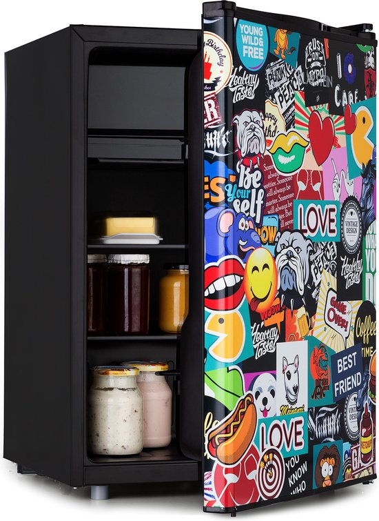 Klarstein Cool Vibe 70+ Koelkast - Inhoud: 72 Liter - 3 Etages - 2 ...