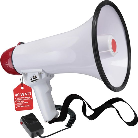 Megafoon met Sirene - Luchthoorn - Megafoon - Sirene - Megaphone | bol