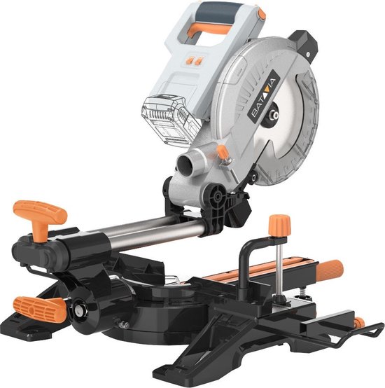 Verstekzaag / Afkortzaag Compact Ø210 mm - 18V - Incl. 4.0 Ah Accu / 4. ...