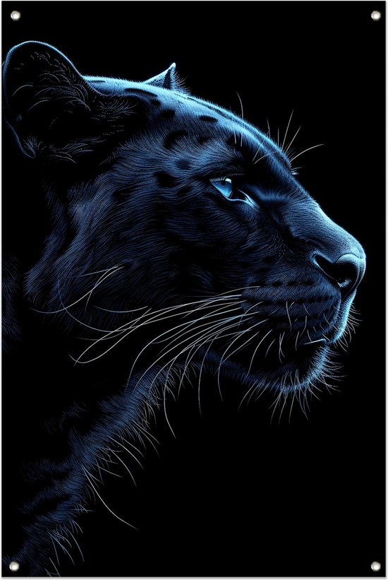 Panter posters - Dier poster - Tuinposters Snorharen - Poster buiten ...