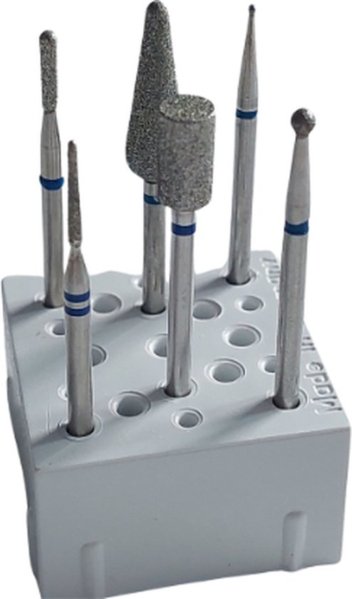 Frees set - Diamant freesjes - 6 stuks - Frees set voor Pedicure ...