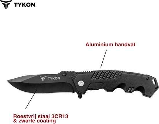 TYKON zakmes - zakmessen - zak mes- 20 CM vouw mes compact - zakmes ...