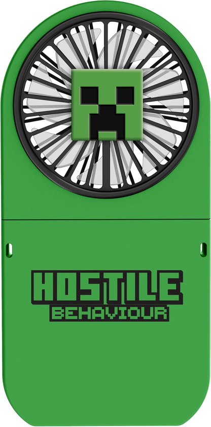 Minecraft Creeper - vouwbare mini ventilator - twee snelheden - USB-C ...