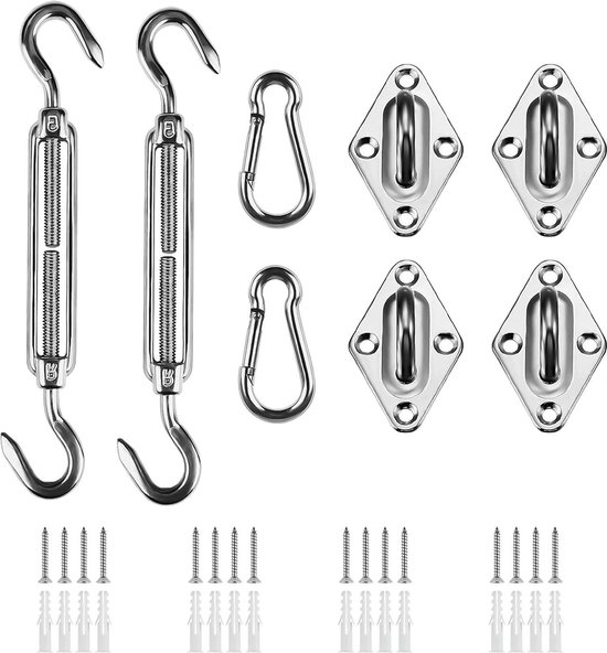 Luifel Bevestigingsset Zware Zonnescherm Zeilbevestiging Kit 304 Rvs ...