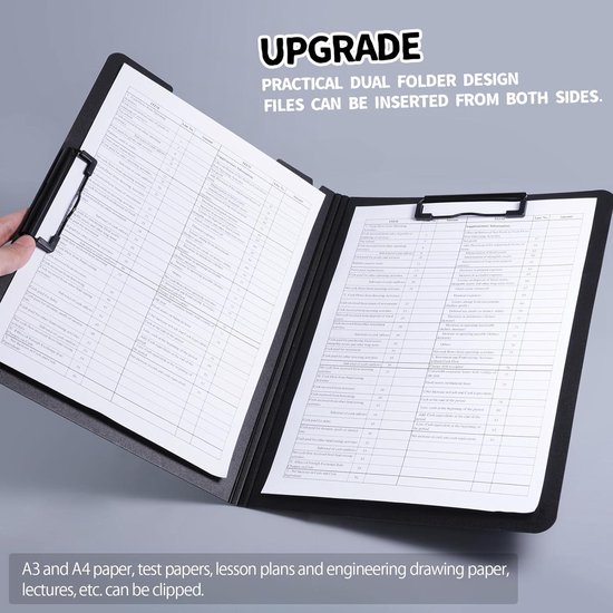 A4 kunststof map foldover clipboards met deksel - lichte klemplank voor ...