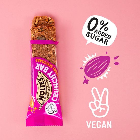 Holie's Crunchy Bar Amandel Speculaas - suikervrij en vegan - 3x2 repen | bol