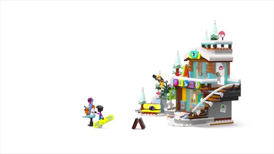 LEGO Friends Vakantie skipiste en café Wintersport Set met Dieren ...