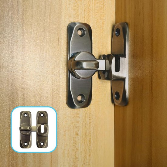 Kleine deurgrendel voor schuifdeuren, 90 graden, deurbouten voor ...