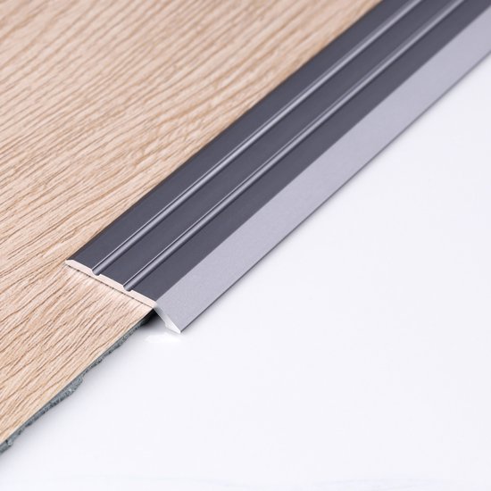 Profielenloods - Zelfklevend overgangsprofiel hoogteverschil Gunmetal ...