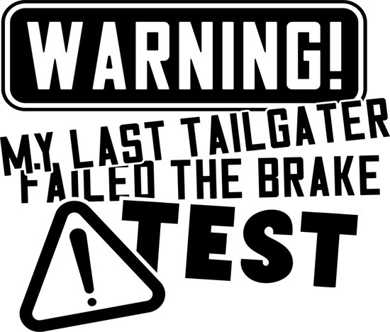 Decoratief raam - auto - bumper sticker Warning ! | bol